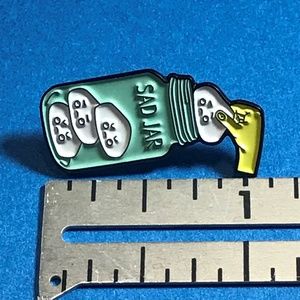 Jewelry | Sad Jar Enamel Pin Brooch Backpack Pin | Poshmark